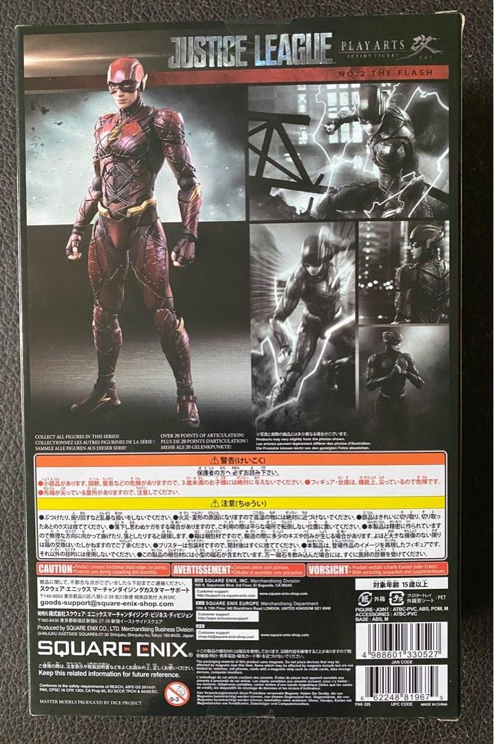 DC Square Enix Play Arts Kai Justice League The Flash Action Figure ...