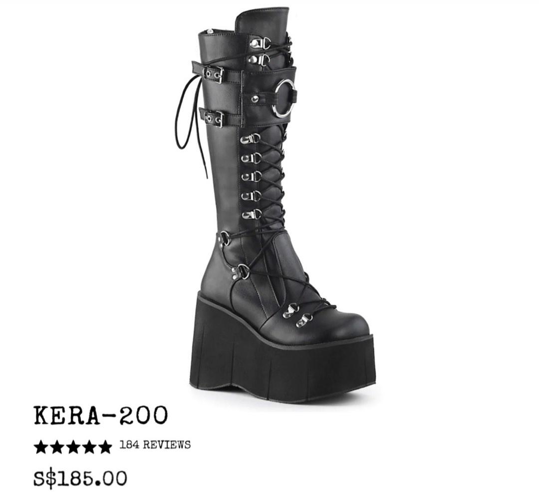 Demonia Kera-200, Women's Fashion, Footwear, Boots on Carousell