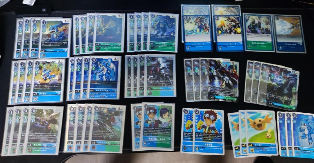 Digimon card game blue green Imperialdramon jogress deck, Hobbies & Toys, Toys & Games on Carousell