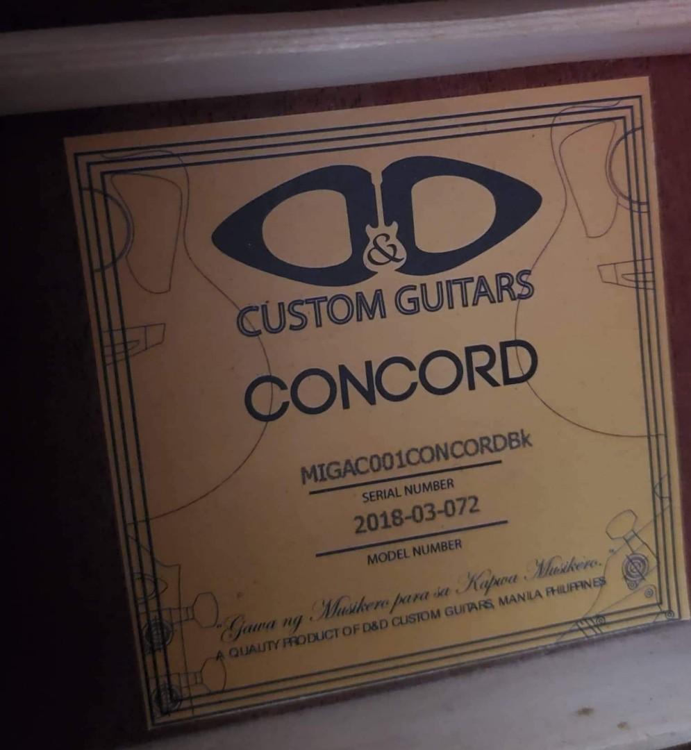 DND Custom Acoustic Guitar, Hobbies & Toys, Music & Media, Musical ...