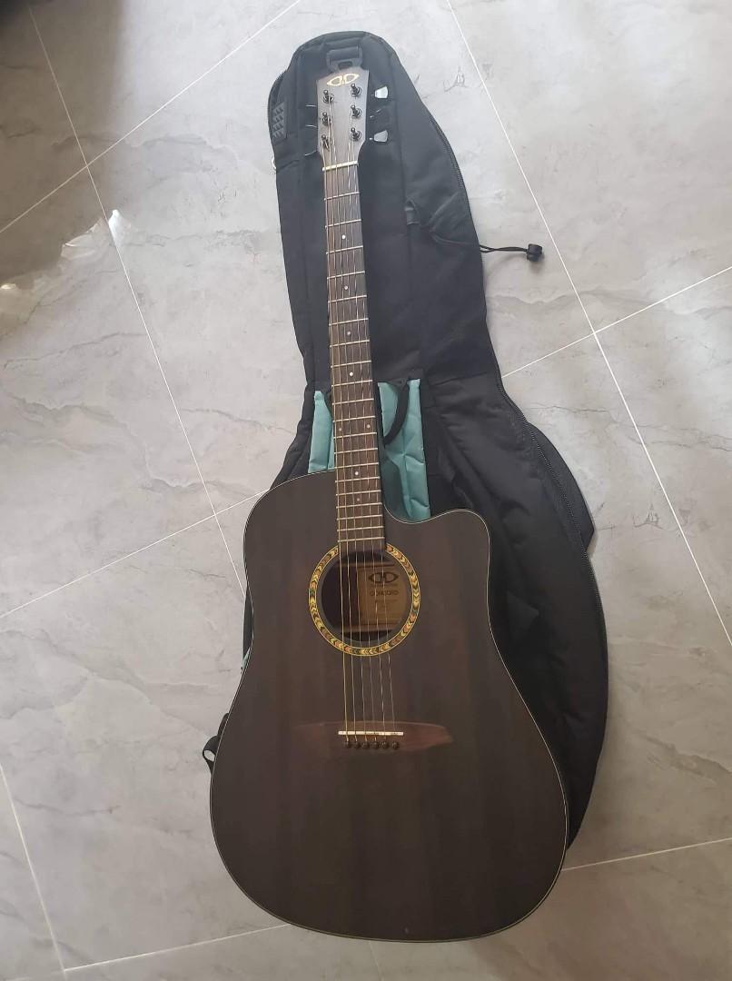 DND Custom Acoustic Guitar, Hobbies & Toys, Music & Media, Musical ...