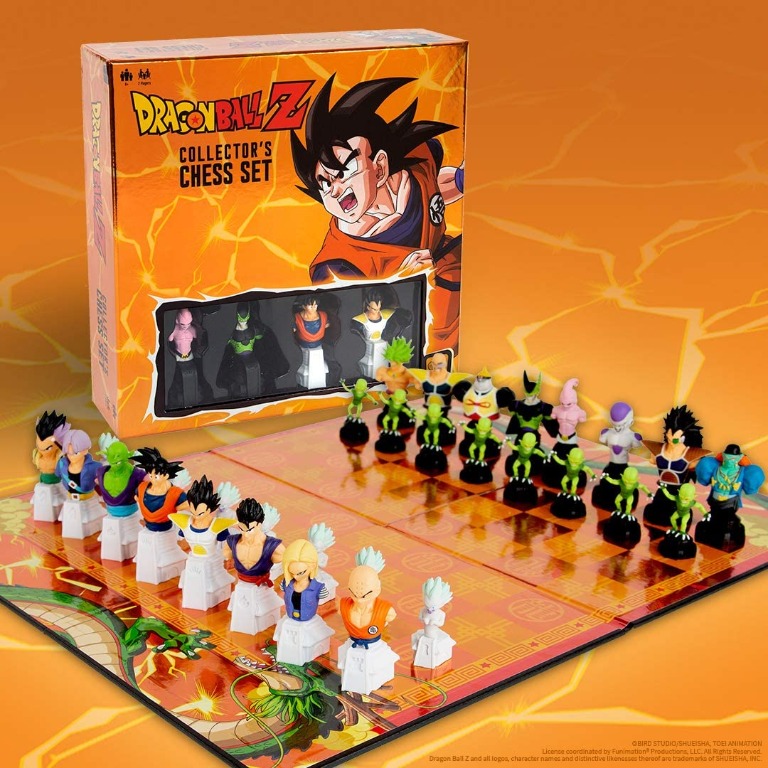 Dragon Ball Z Collector's Chess Set | Custom Sculpted Chess Pieces DBZ ...