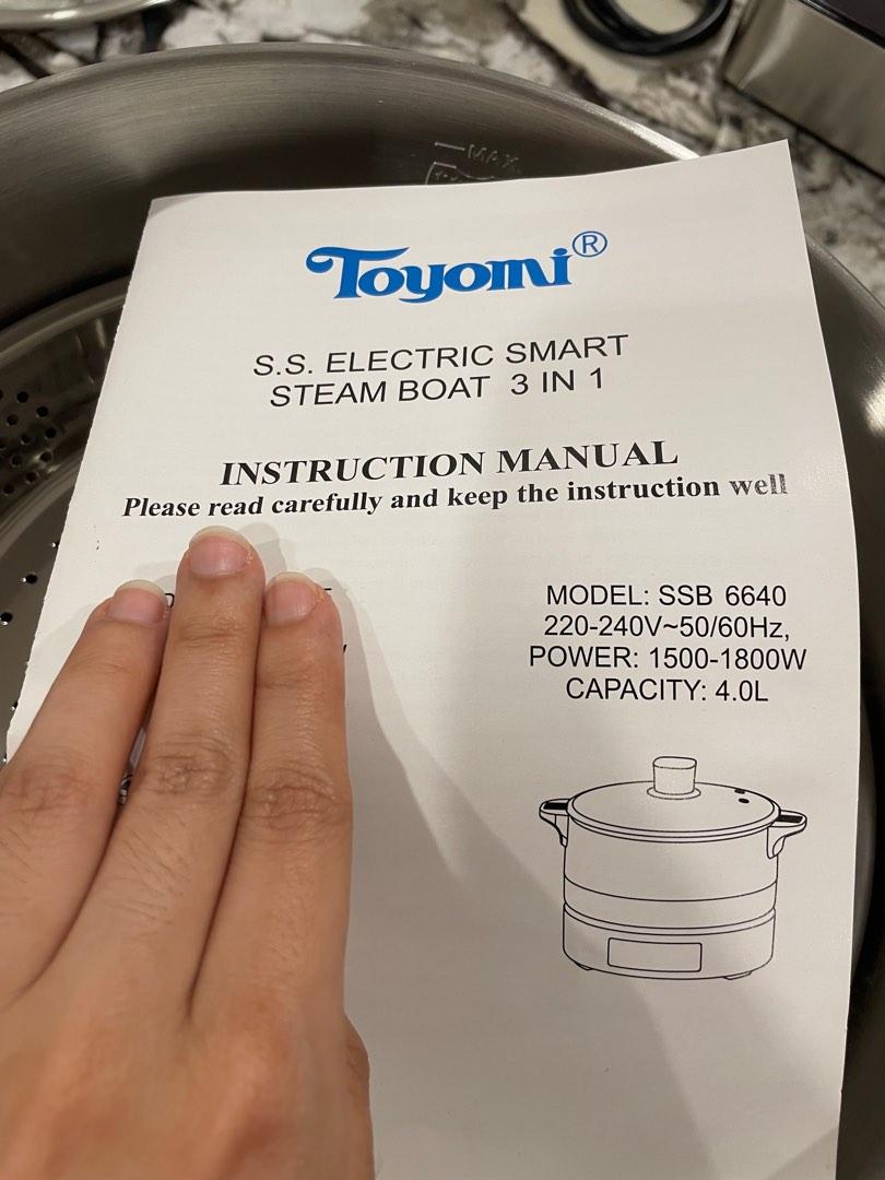 Electric Steamboat Set (Toyomi), TV & Home Appliances, Kitchen ...