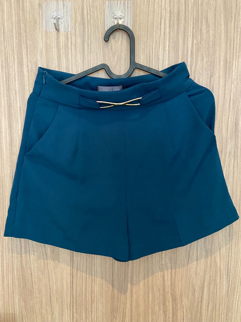 Emerald blue shorts from Taiwanese fast fashion brand. Smart casual ...