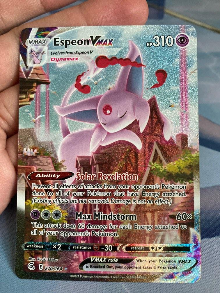 Espeon Vmax Alternate Art, Hobbies & Toys, Toys & Games on Carousell