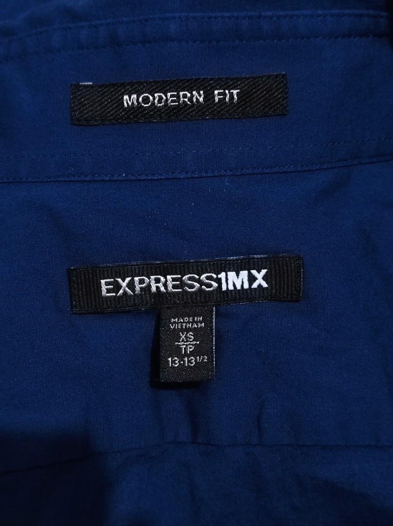 EXPRESS 1MX COTTON LONG SLEEVE POLO SHIRT, Men's Fashion, Tops & Sets ...