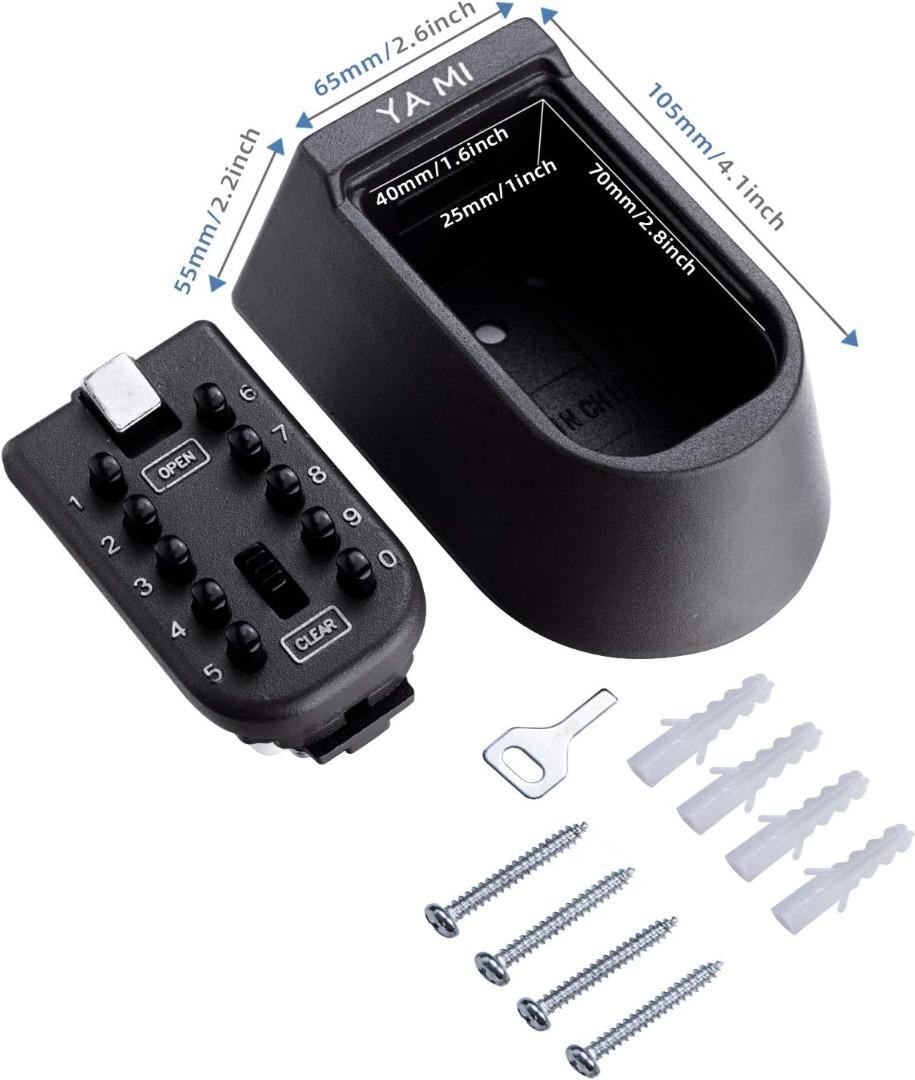 Exterior Outdoor Waterproof Hide Wall Mounted Key Safe Box - House use ...