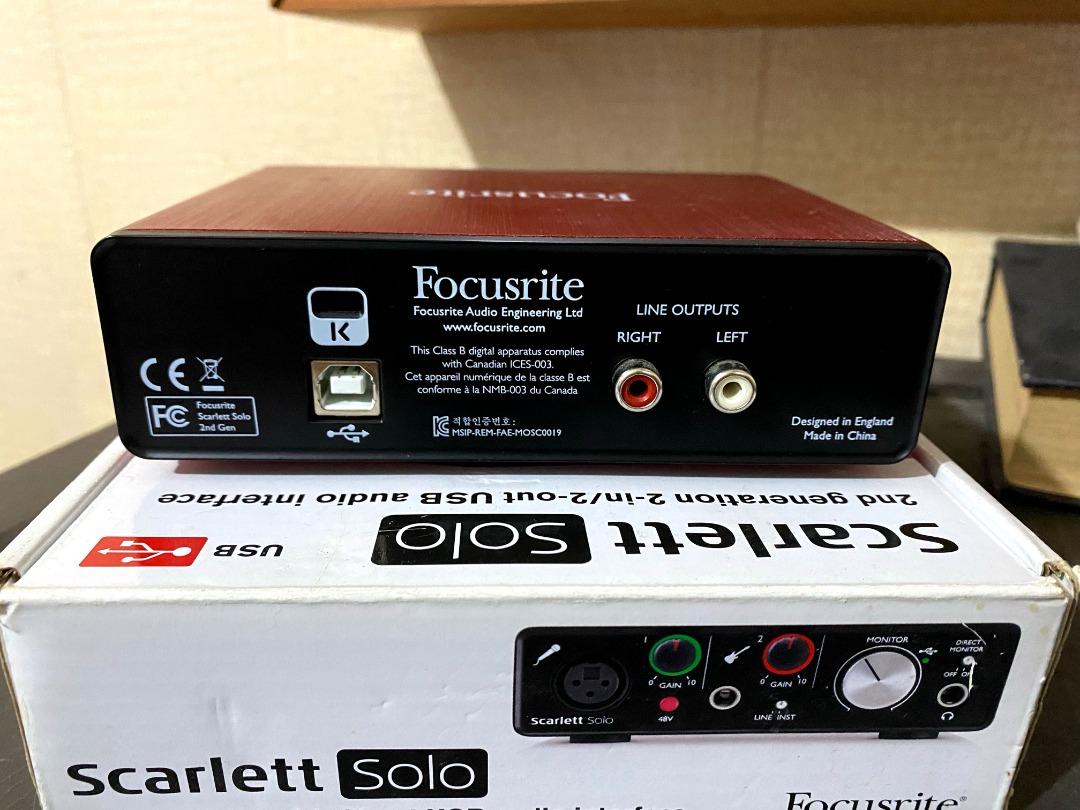 Focusrite Scarlette Gen 2 Audio Interface, Hobbies & Toys, Music ...