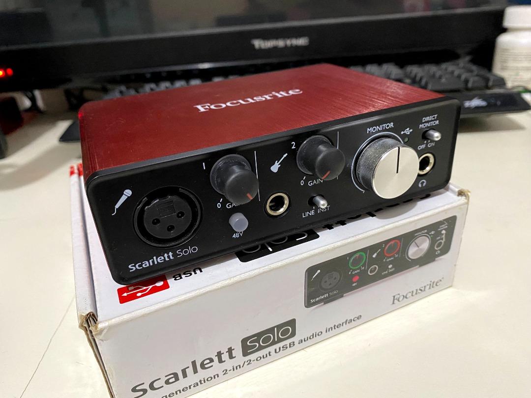 Focusrite Scarlette Gen 2 Audio Interface, Hobbies & Toys, Music ...