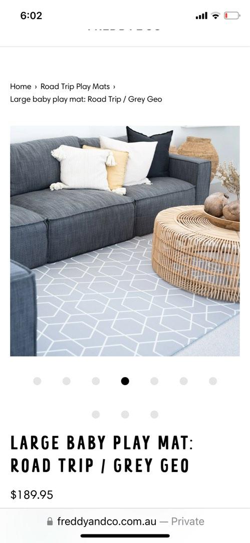 Freddy & Co. Reversible Playmat Roadtrip and Geo design, Babies & Kids ...