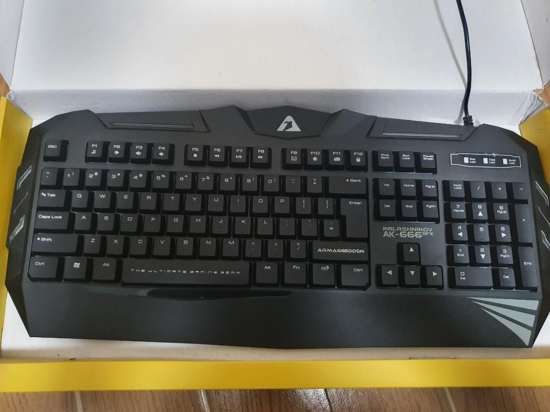Gaming Keyboard Kalashnikov AK-666 SFX, Computers & Tech, Parts ...
