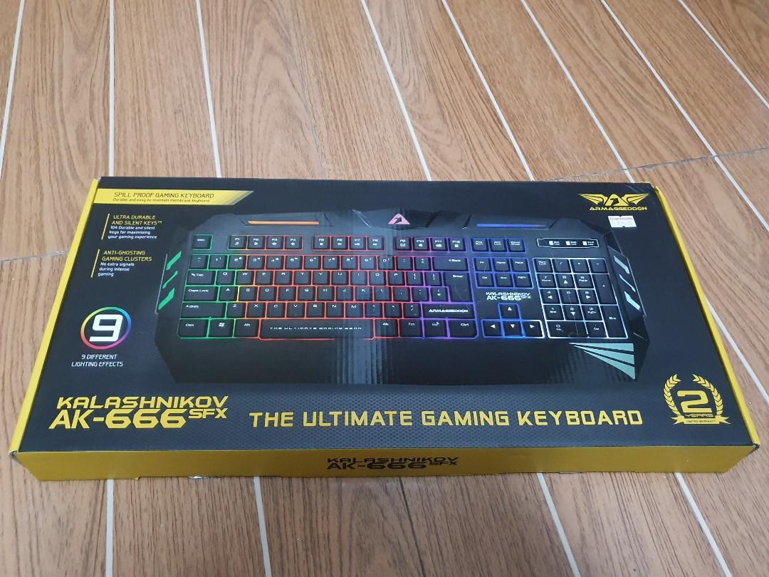 Gaming Keyboard Kalashnikov AK-666 SFX, Computers & Tech, Parts ...