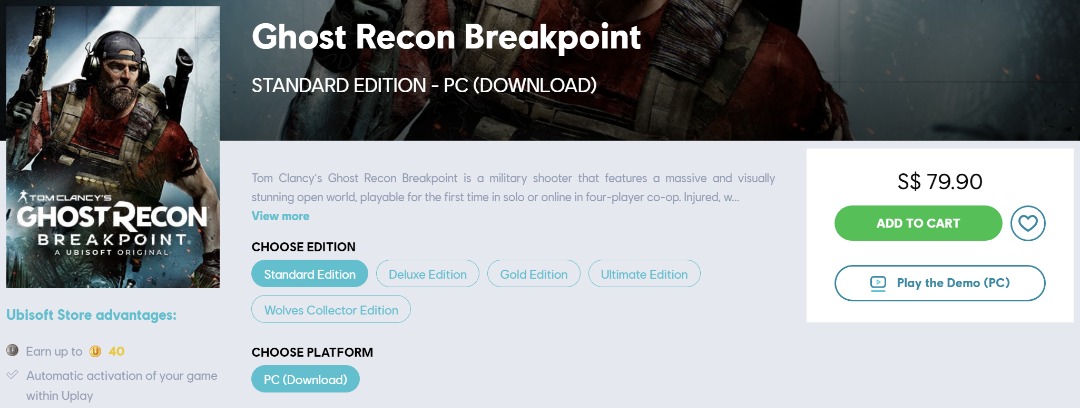Ghost Recon Breakpoint PC Key, Video Gaming, Video Games, Others on ...