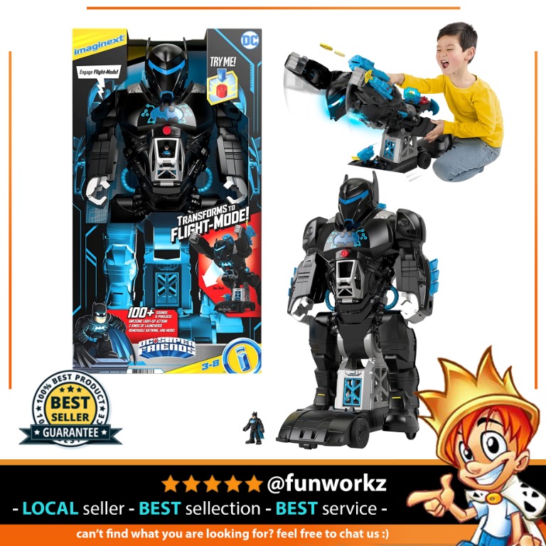 Giant Fisher-Price Imaginext DC Super Friends Bat-Tech Batbot ...