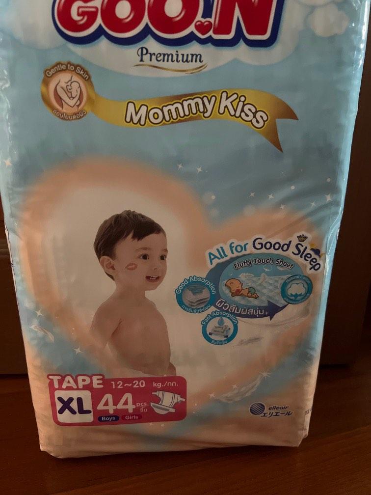 Goo.n goon mommy kiss XL tape diapers, Babies & Kids, Bathing ...