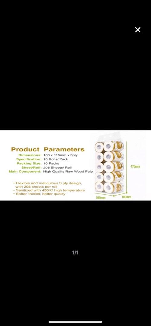 Heartex toilet paper / tissue paper / toilet roll x100 rolls, Babies ...