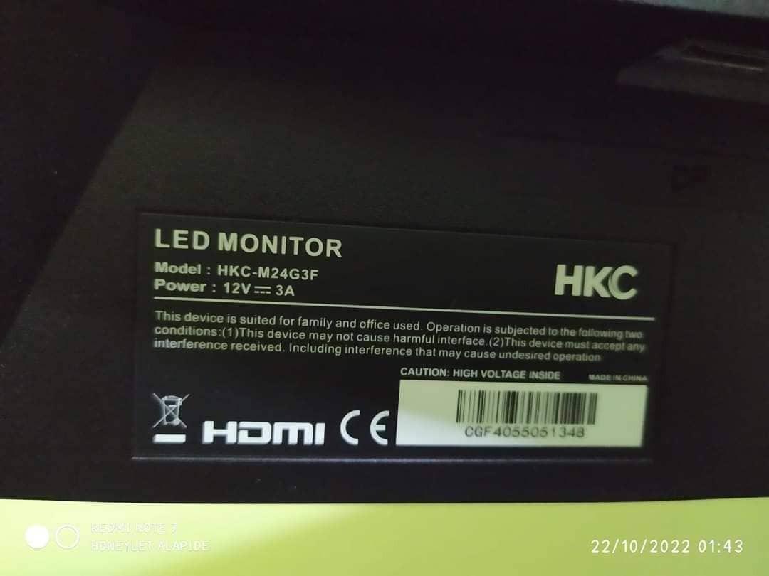 HKC 24" 144hz Curved Gaming Monitor, Computers & Tech, Parts & Accessories, Monitor Screens on ...