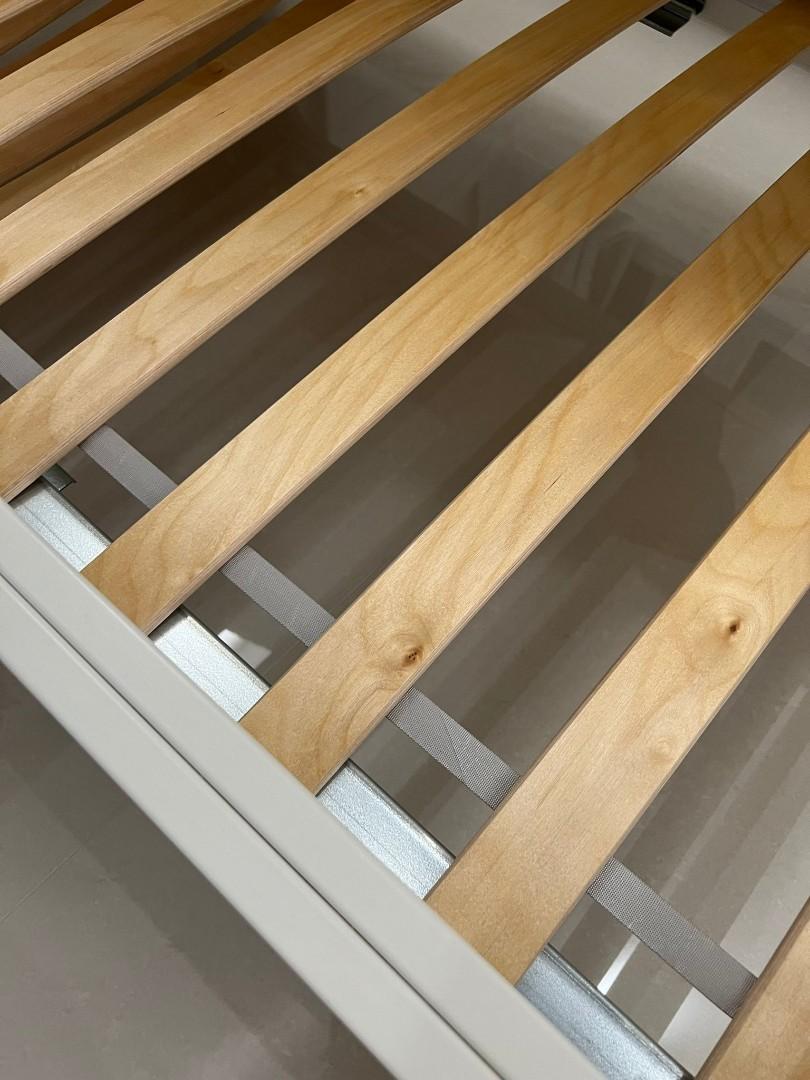 Ikea SLAKT extendable bed with mattress, Furniture & Home Living ...