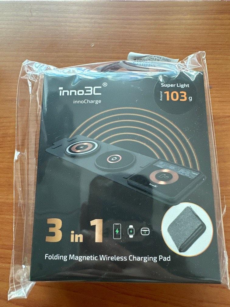 全新！inno3C 3 in 1 Folding Magnetic Wireless Charging Pad, 手提電話, 電話及其他裝置 ...