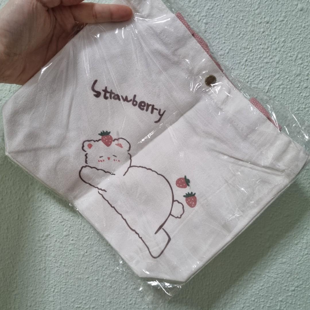 [INS] Small Canvas Tote Bag, Women's Fashion, Bags & Wallets, Tote Bags ...