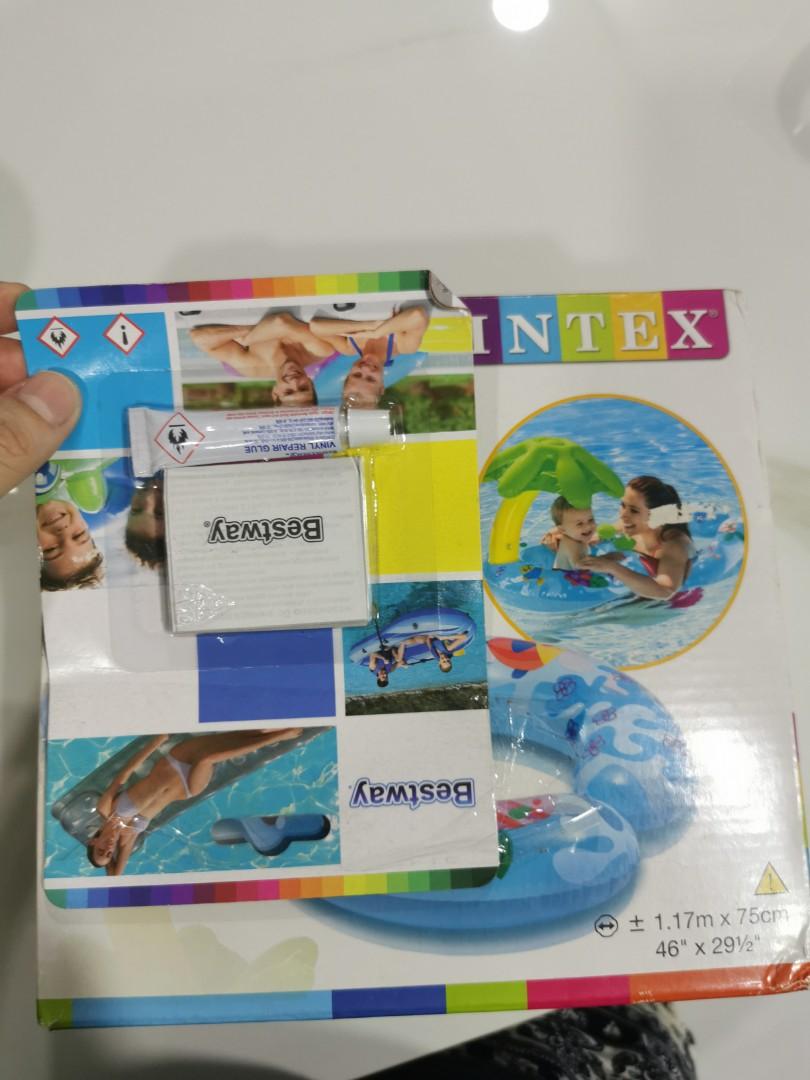 Intex float with free glue, Babies & Kids, Infant Playtime on Carousell