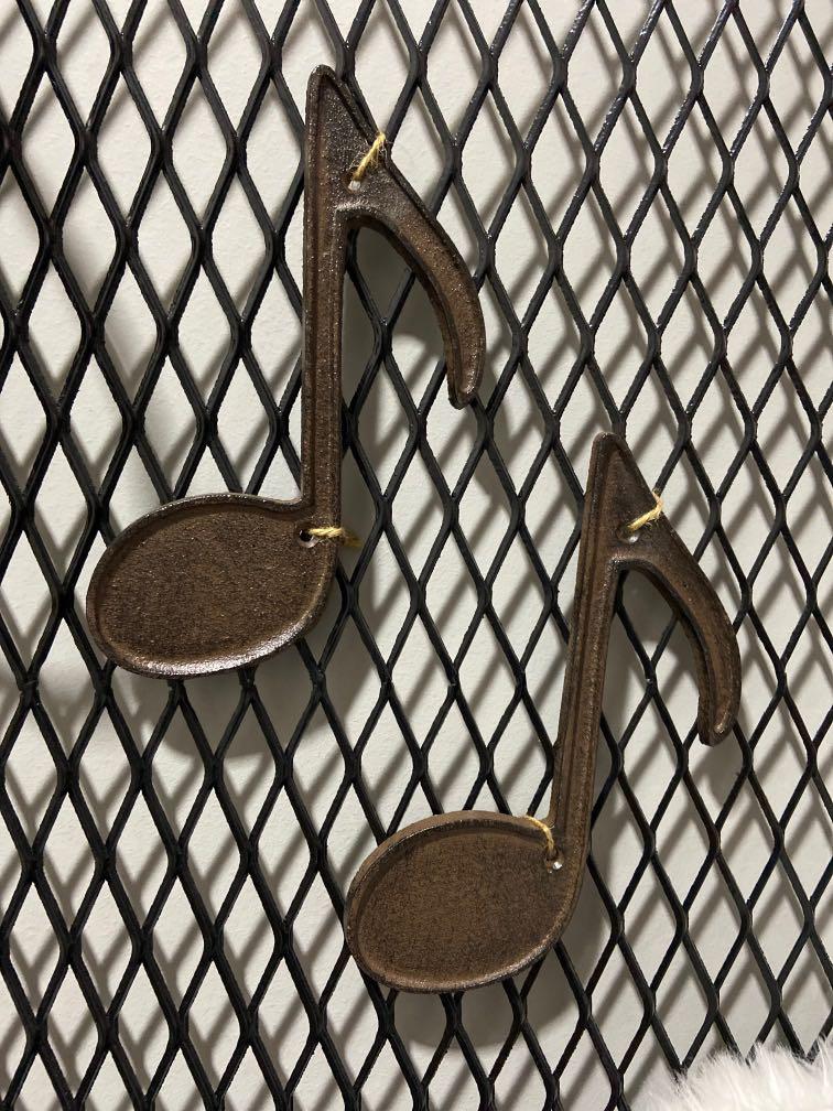 Iron Music Notes Wall Decor, Furniture & Home Living, Home Decor, Wall ...