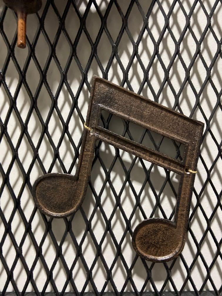 Iron Music Notes Wall Decor, Furniture & Home Living, Home Decor, Wall ...