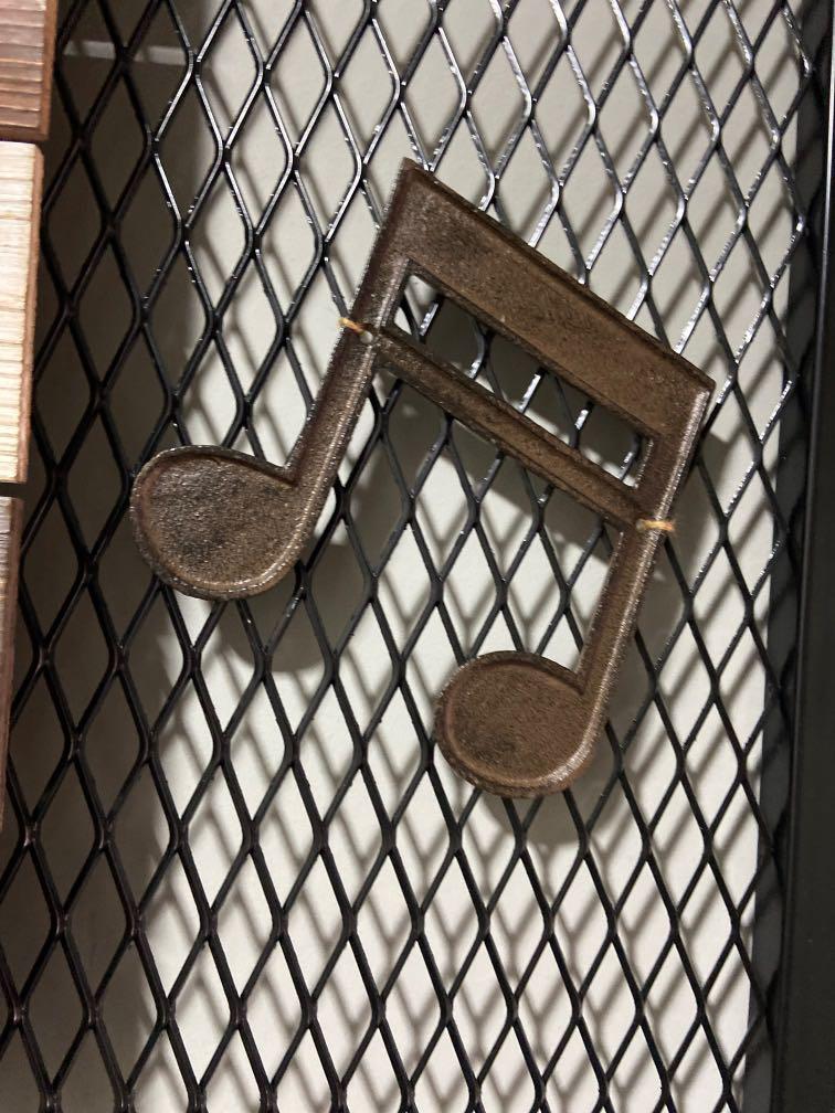 Iron Music Notes Wall Decor, Furniture & Home Living, Home Decor, Wall ...