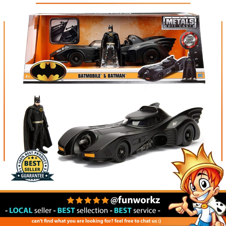 Jada 1: 24 - Metals - 1989 Batmobile Display batman Metals die cast ...