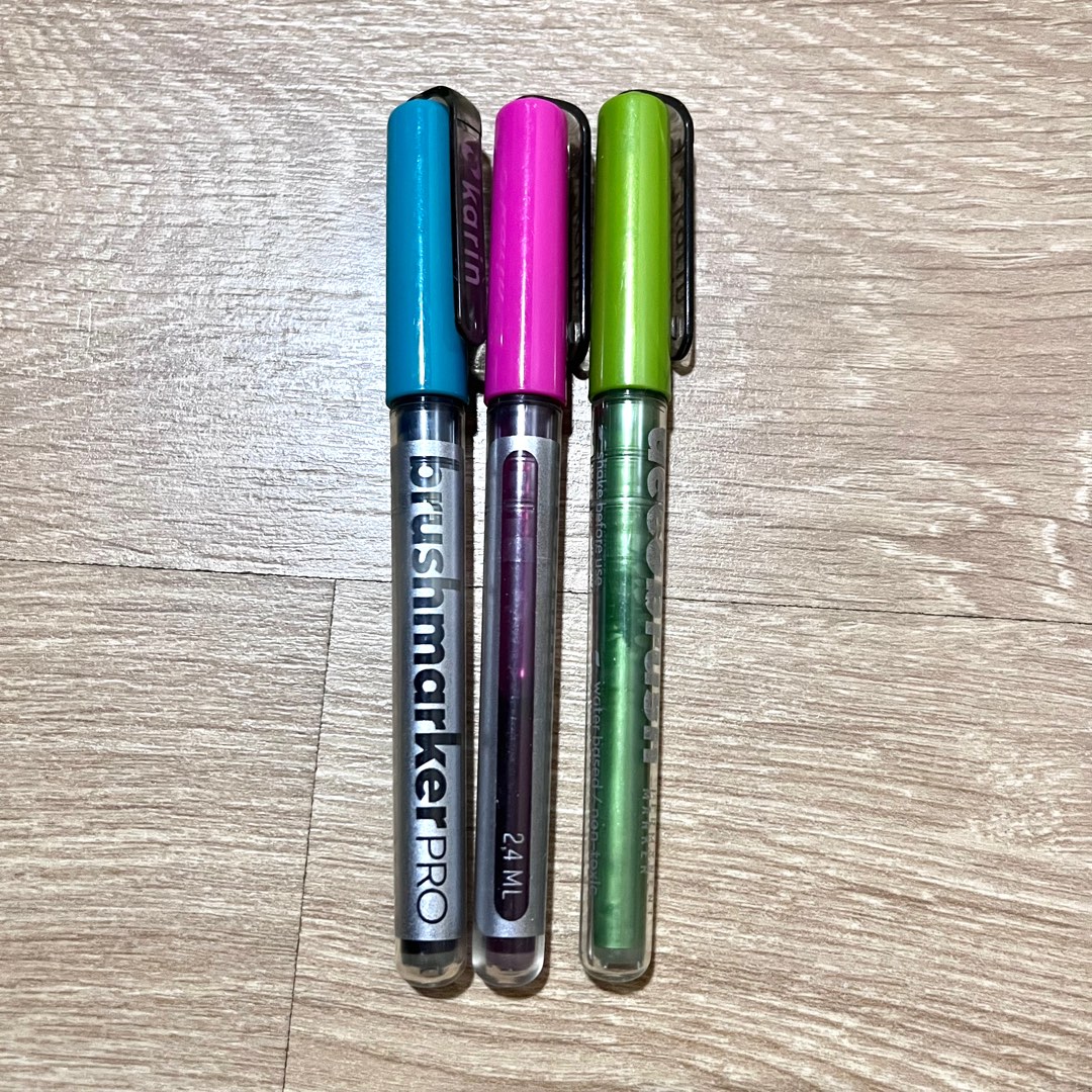 Karin Pro Brushmarkers, Hobbies & Toys, Stationary & Craft, Craft ...