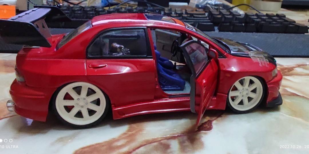 Kentoys extreme tuner wild tuner Mitsubishi evo evolution 1/24, Hobbies ...