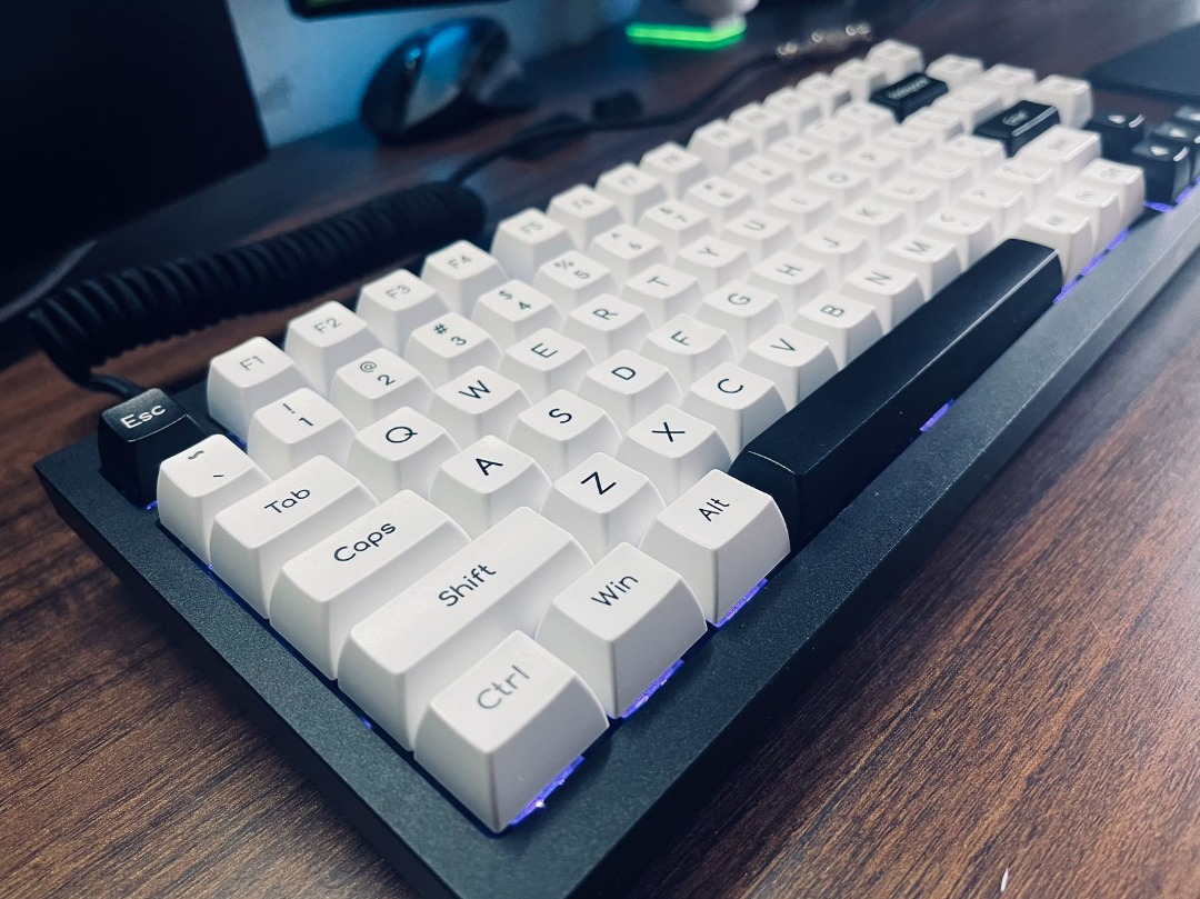 Keychron Q1 V1 Black Barebone Modded Durock V2, Computers & Tech, Parts ...