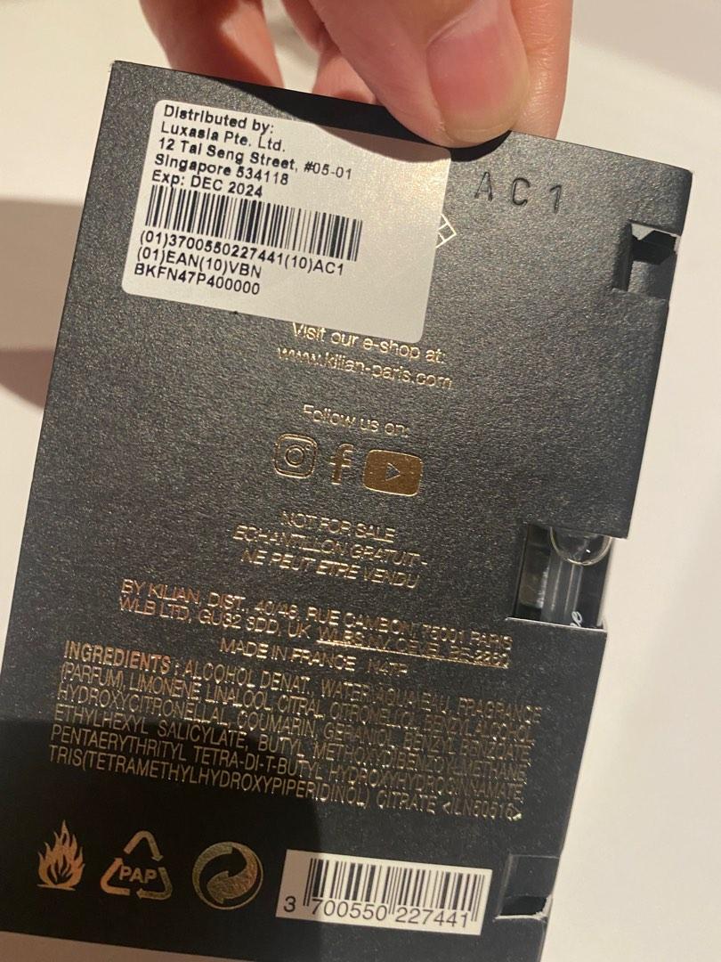 Kilian Shield of Protection EDP 1.5ml Sample Vial, Beauty & Personal ...