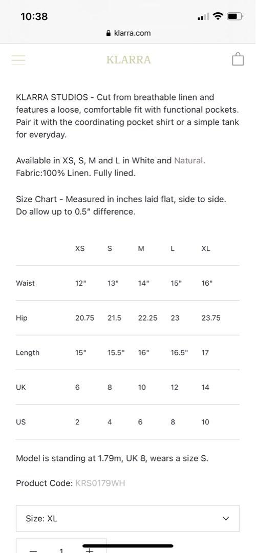 Klarra Linen Shorts, Women's Fashion, Bottoms, Shorts on Carousell