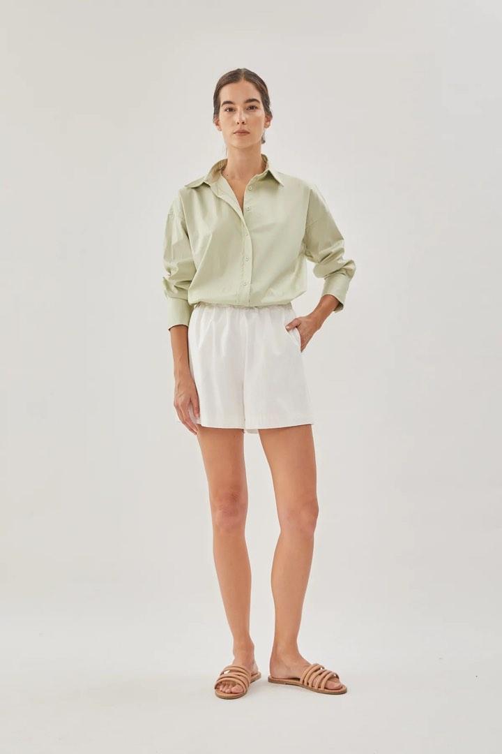 Klarra Linen Shorts, Women's Fashion, Bottoms, Shorts on Carousell