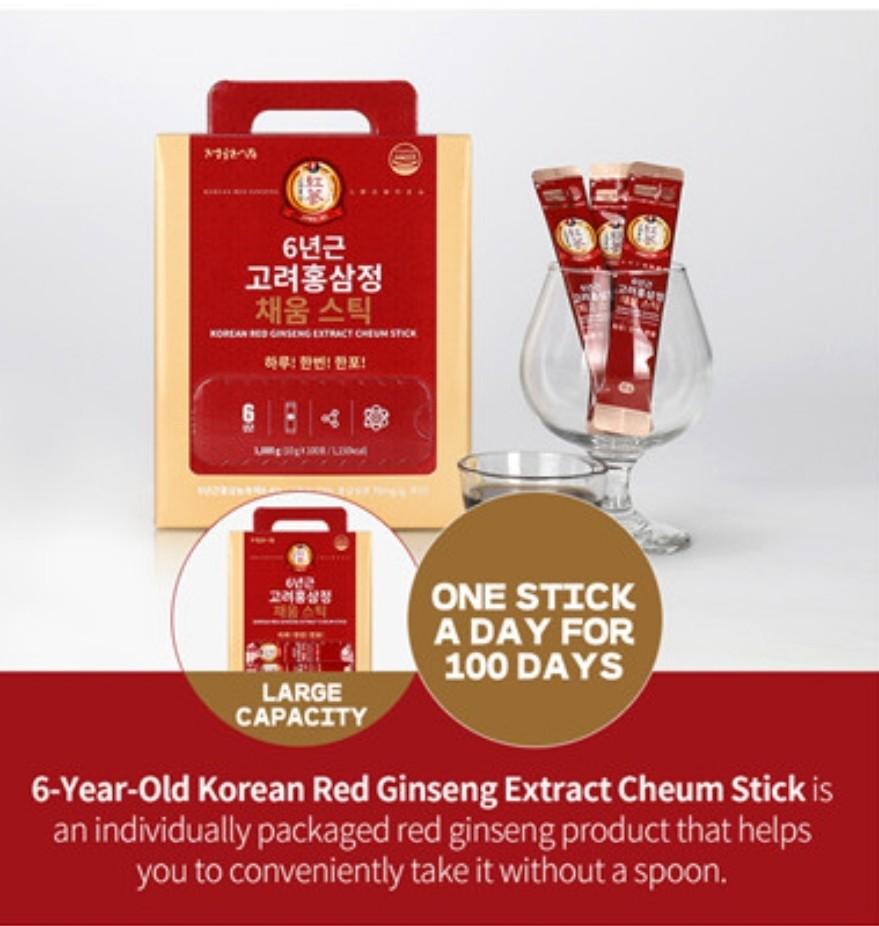 Korean ginseng extract sticks, Health & Nutrition, Health Supplements ...