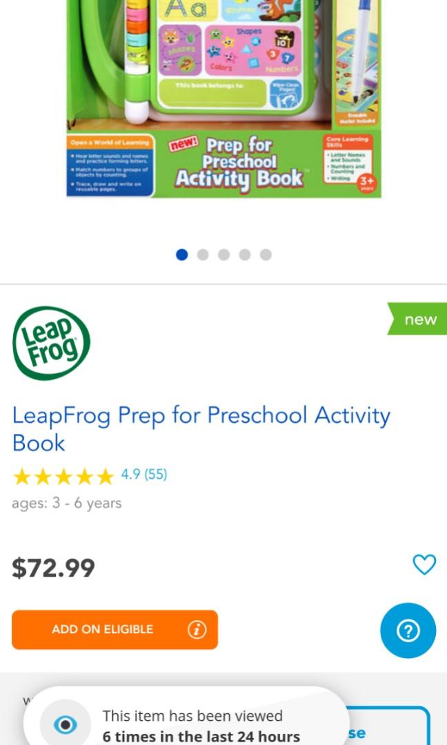 Leapfrog prep for preschool, Babies & Kids, Infant Playtime on Carousell