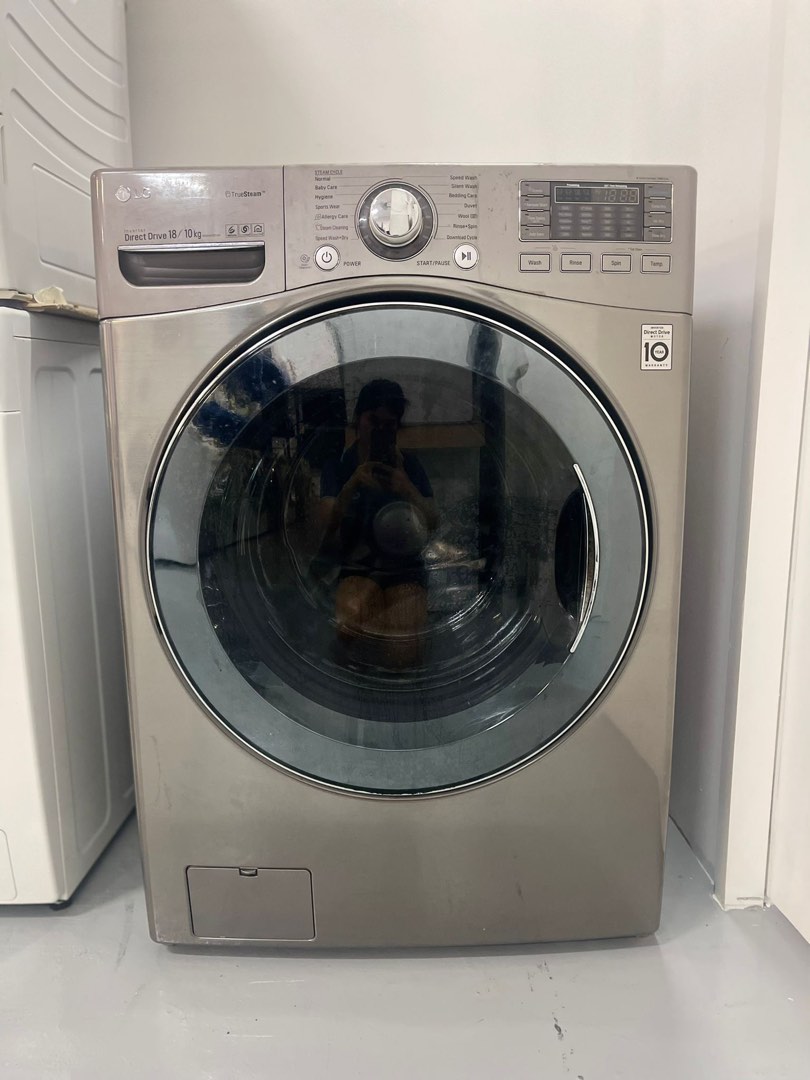 LG 18kg/10kg Front Load Direct Drive Washer & Dryer F2718RVTV, TV & Home Appliances, Washing ...