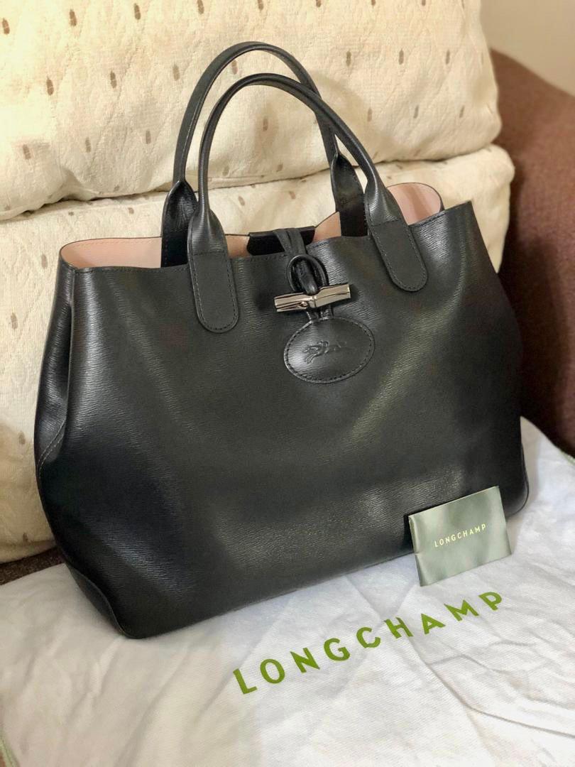 LONGCHAMP Top Handled Leather Bag, Luxury, Bags & Wallets on Carousell