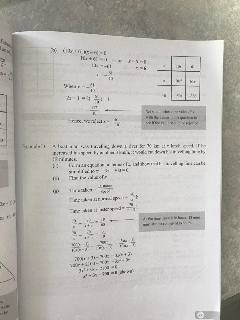 lower sec maths algebra assessment book, Hobbies & Toys, Books ...