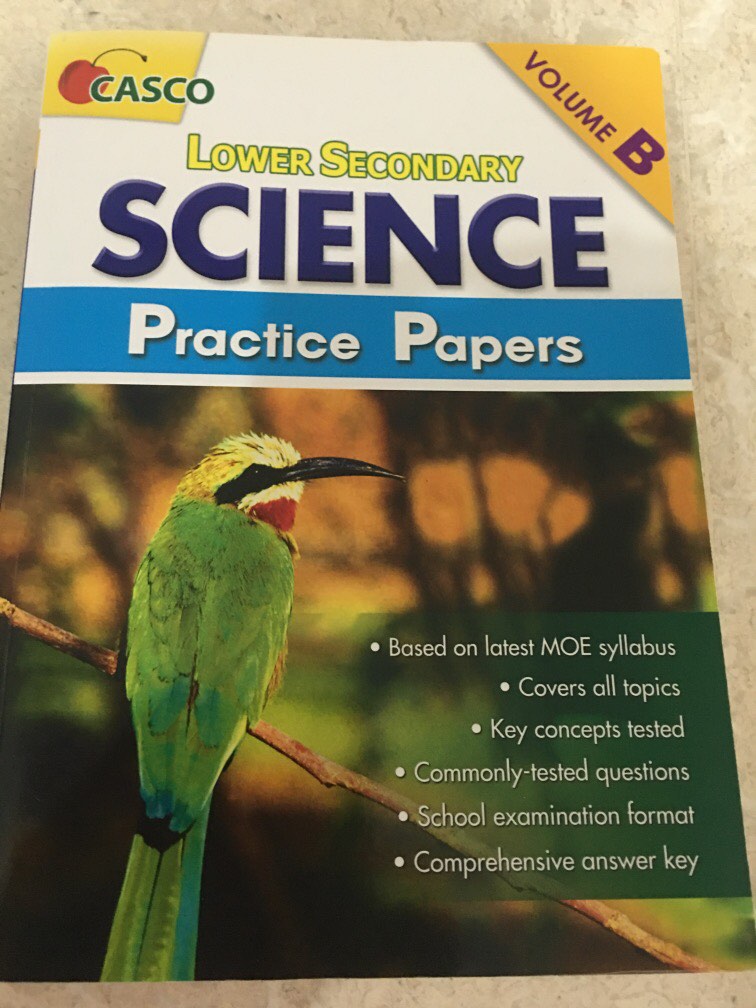 Lower secondary science practice paper volume B, Hobbies & Toys, Books ...