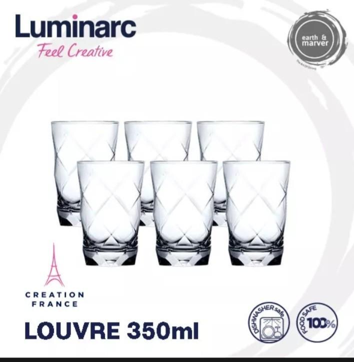 Luminarc 6 pcs 350 ml glass, TV & Home Appliances, Kitchen Appliances ...