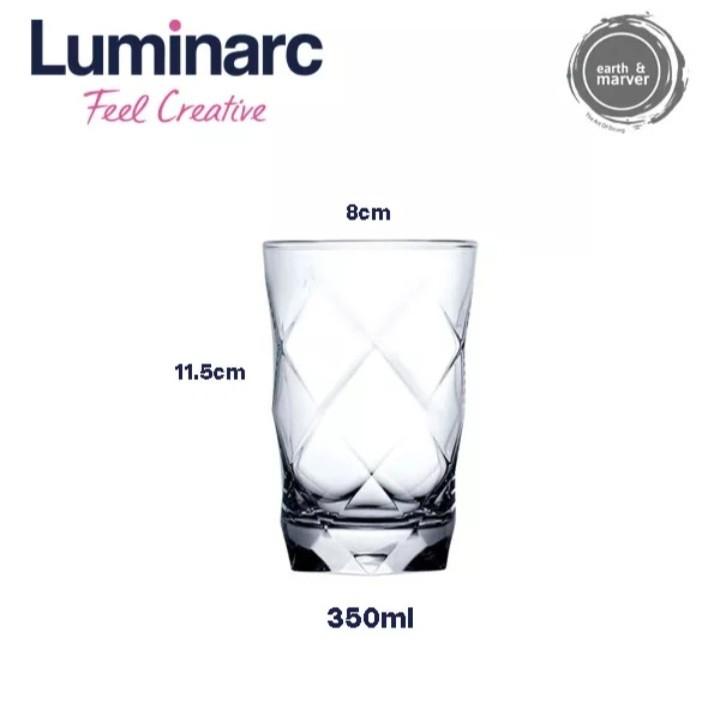 Luminarc 6 pcs 350 ml glass, TV & Home Appliances, Kitchen Appliances ...