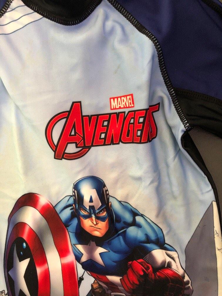 Marvel Avengers Kids Rash Guard , Babies & Kids, Babies & Kids Fashion ...
