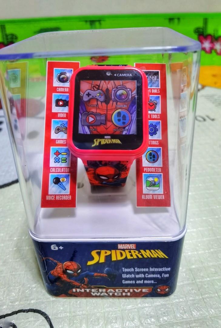 Marvel Spider Man Accutime Touchscreen Smart Watch for Kids, Men's ...