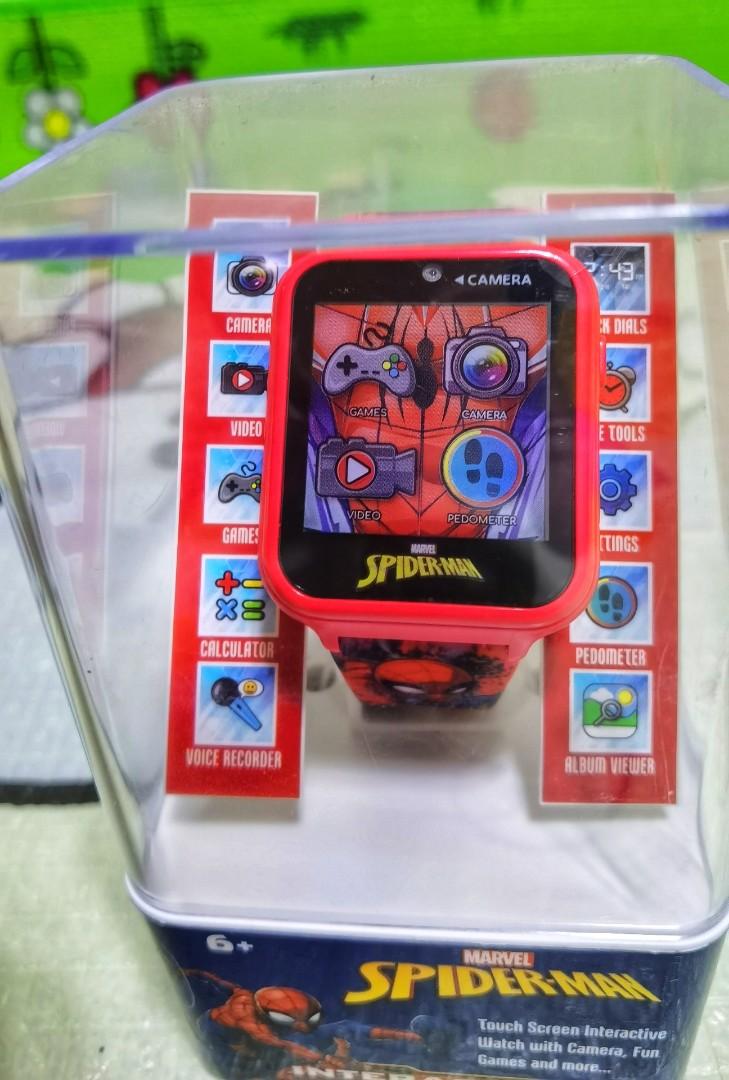 Marvel Spider Man Accutime Touchscreen Smart Watch for Kids, Men's ...