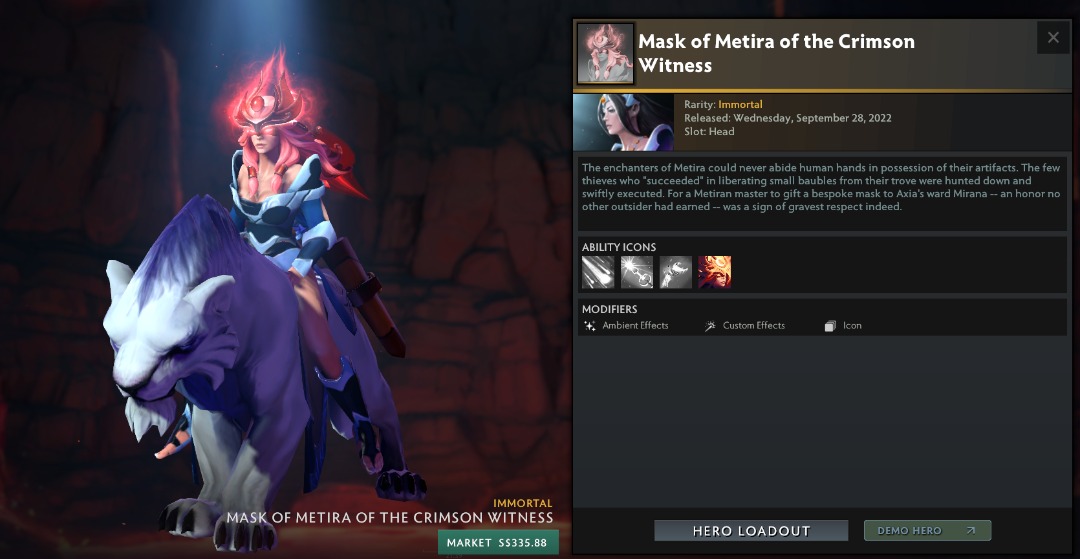 Mask of Metira of the Crimson Witness, Video Gaming, Gaming Accessories ...