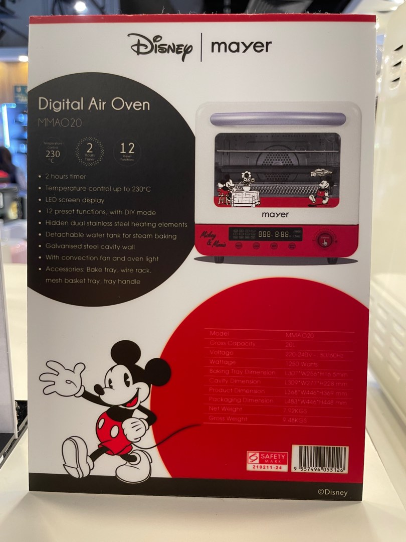 Mayer Air Oven Disney 20L, TV & Home Appliances, Kitchen Appliances ...