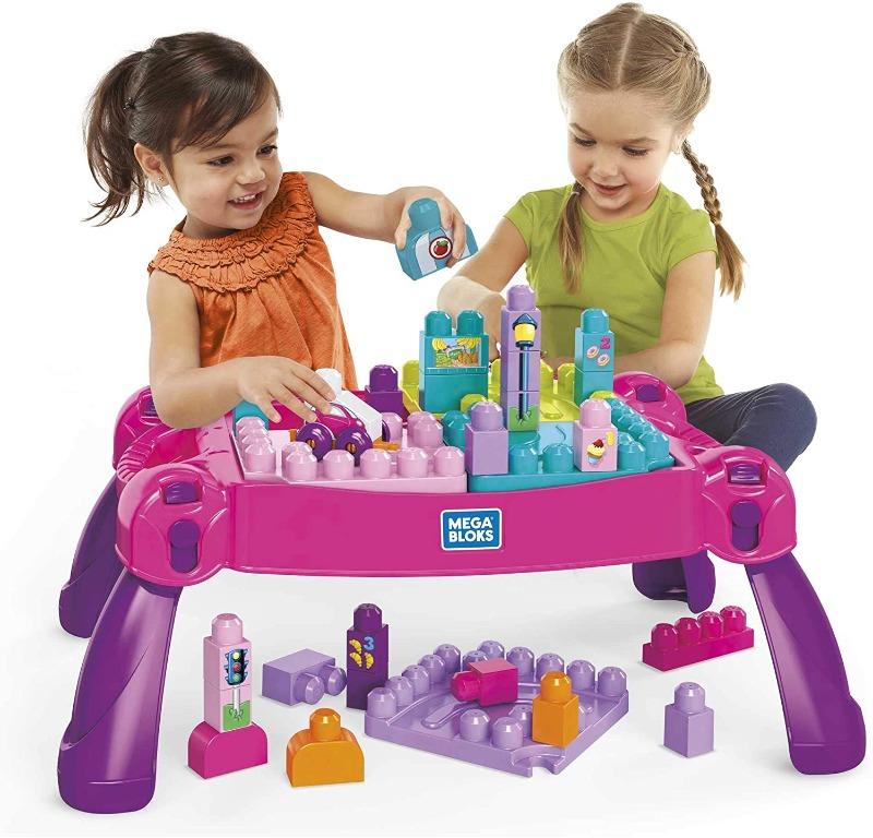 Mega Bloks Build N Learn Table, Pink, Hobbies & Toys, Toys & Games on ...