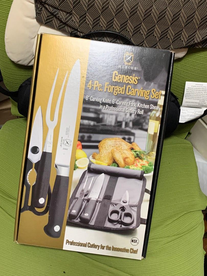 Mercer Genesis Forged Carving Set, Furniture & Home Living, Kitchenware ...